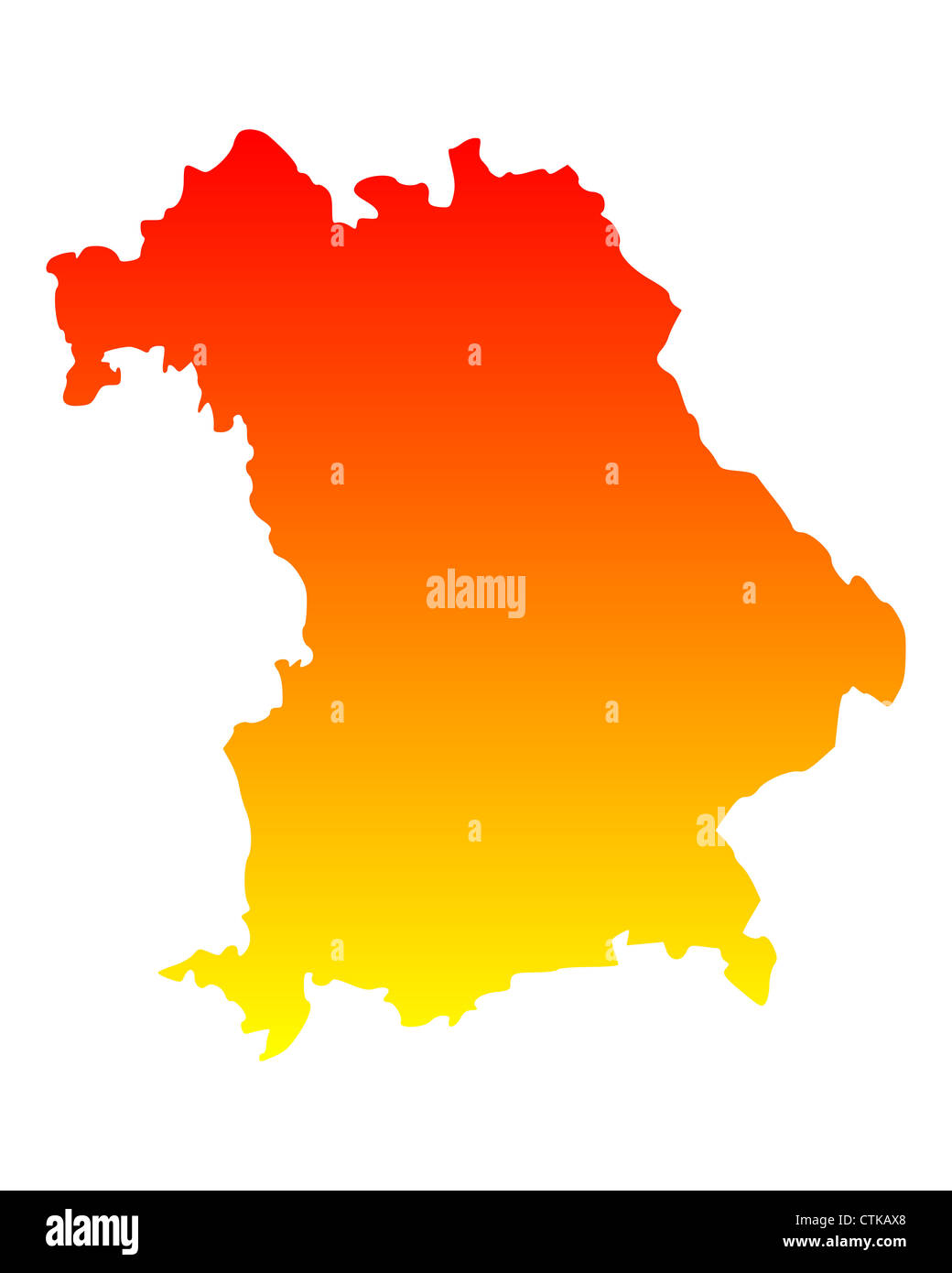 Map of Bavaria Stock Photo - Alamy