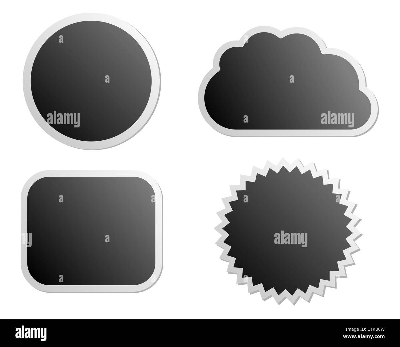 Buttons labels Black and White Stock Photos & Images - Alamy