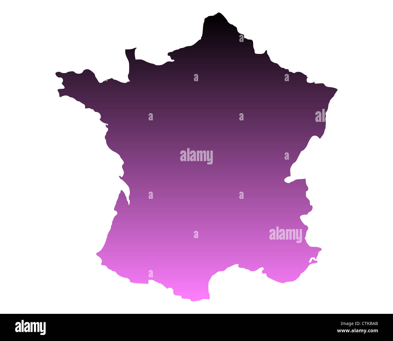 Map of France Stock Photo - Alamy