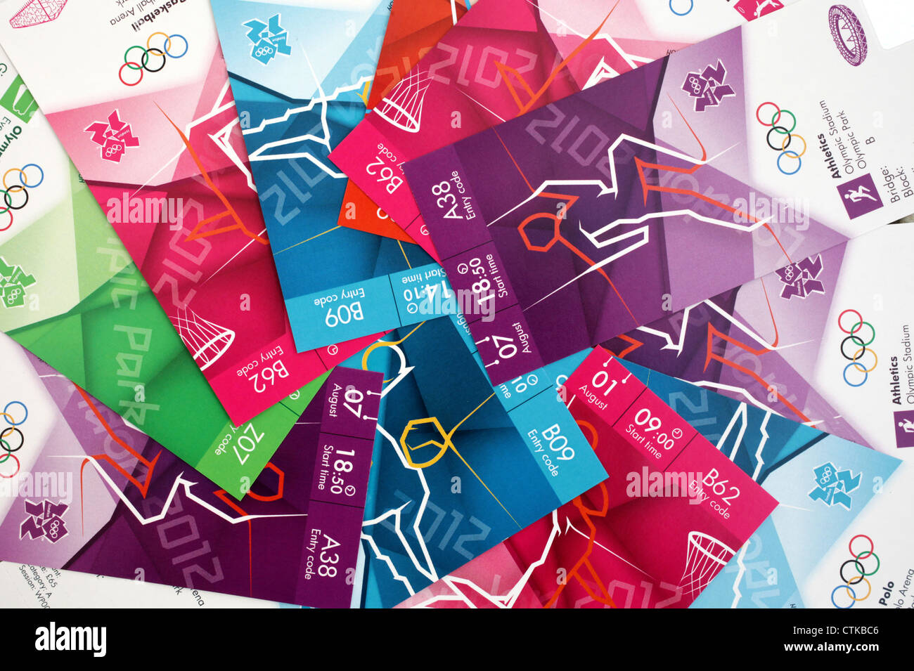 Ticket olympic games hi-res stock photography and images - Alamy