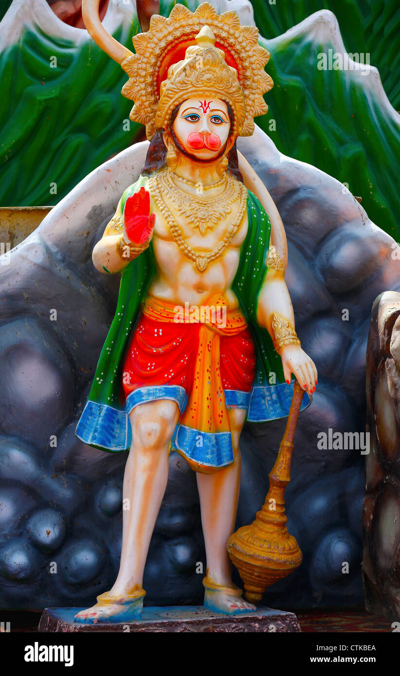 Statue of Hindu Monkey God Stock Photo - Alamy