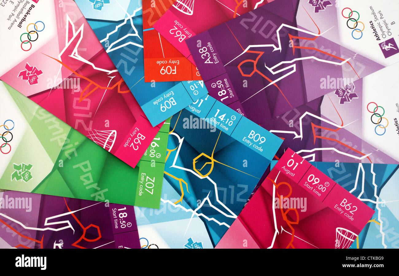 LONDON 2012 OLYMPIC GAMES TICKETS Stock Photo - Alamy