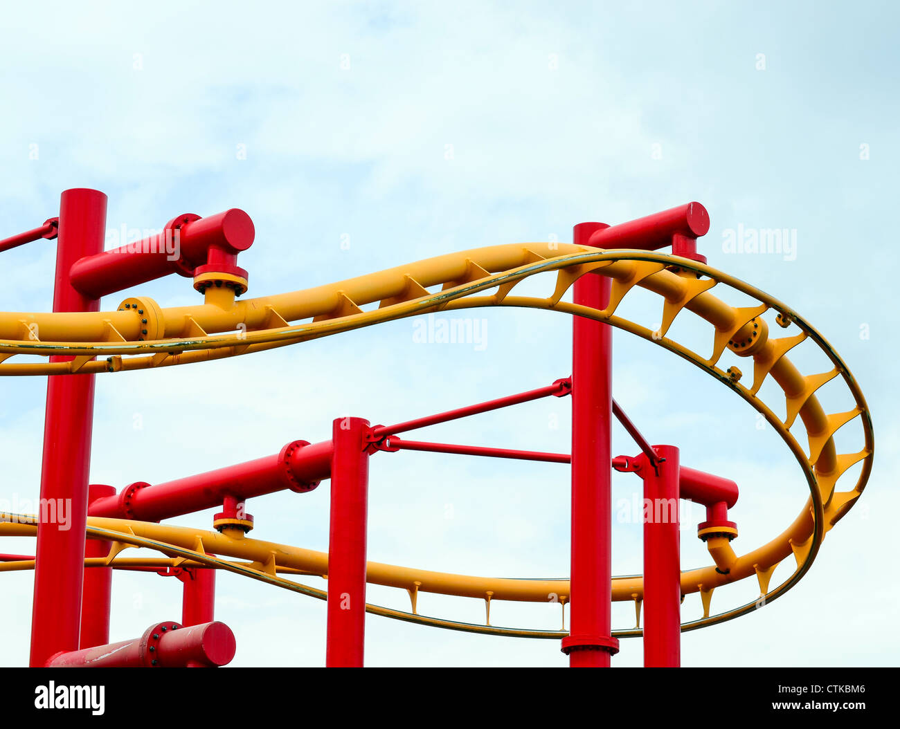 Roller coaster detail Stock Photo - Alamy
