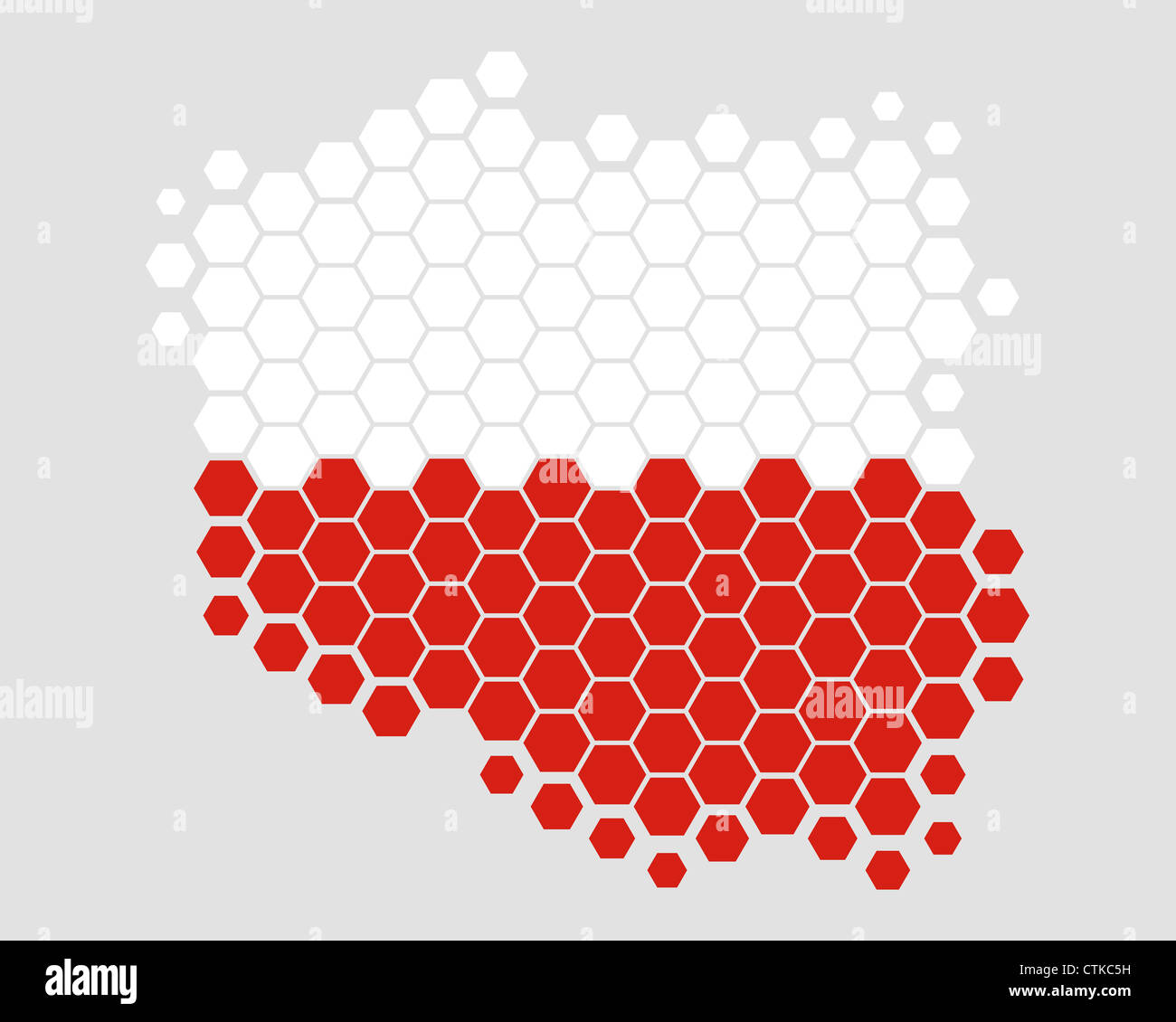 Map and flag of Poland Stock Photo - Alamy