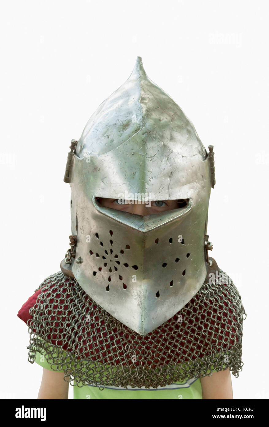 Knight wearing helmet hi-res stock photography and images - Alamy