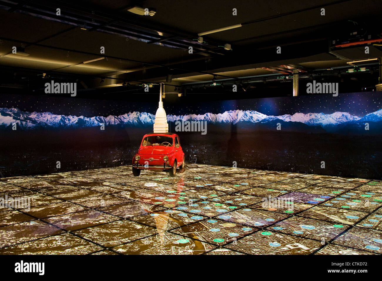 Italy museo piedmont turin automobile dellautomobile fiat museum 500 hi ...