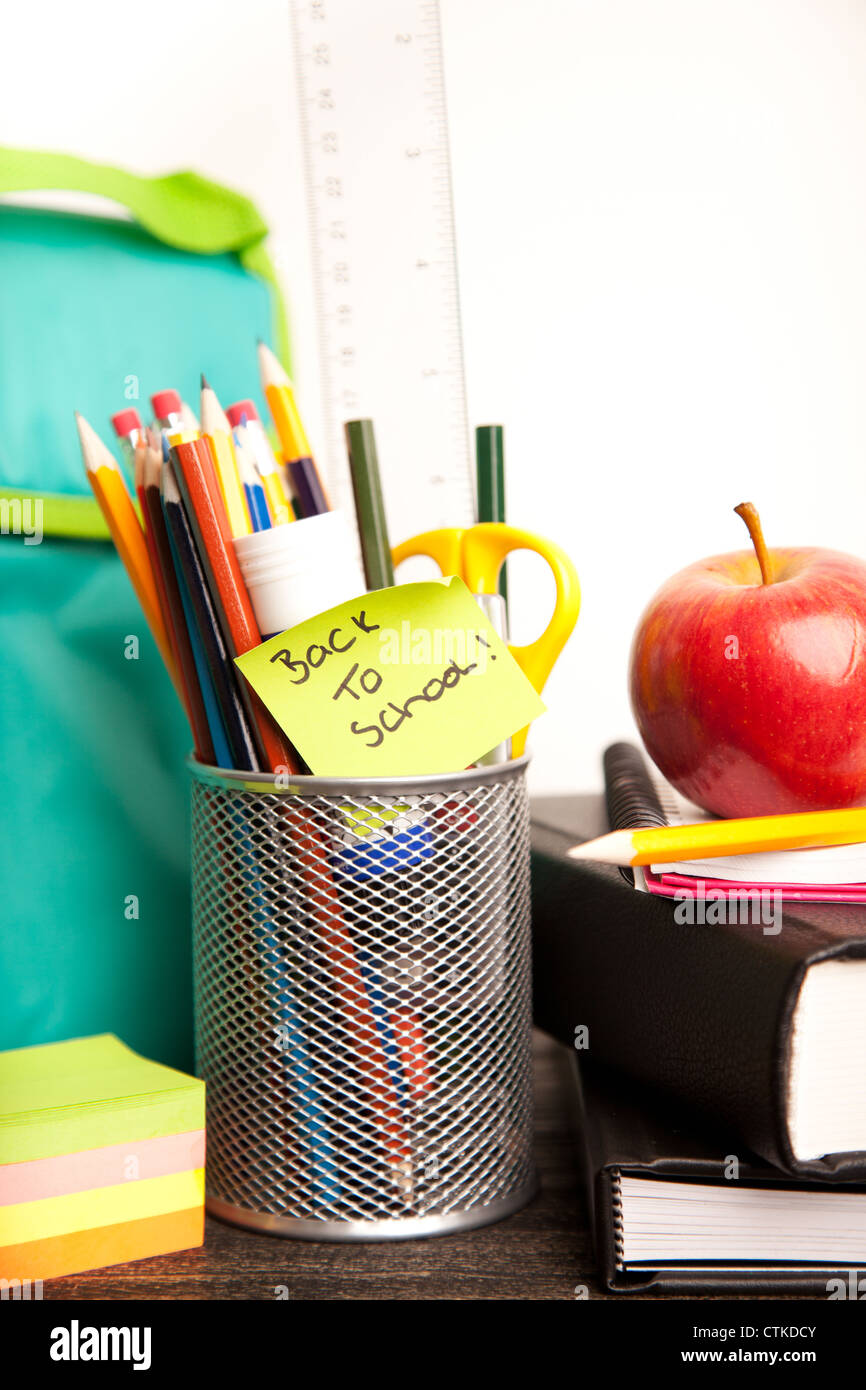 School stationary hi-res stock photography and images - Alamy