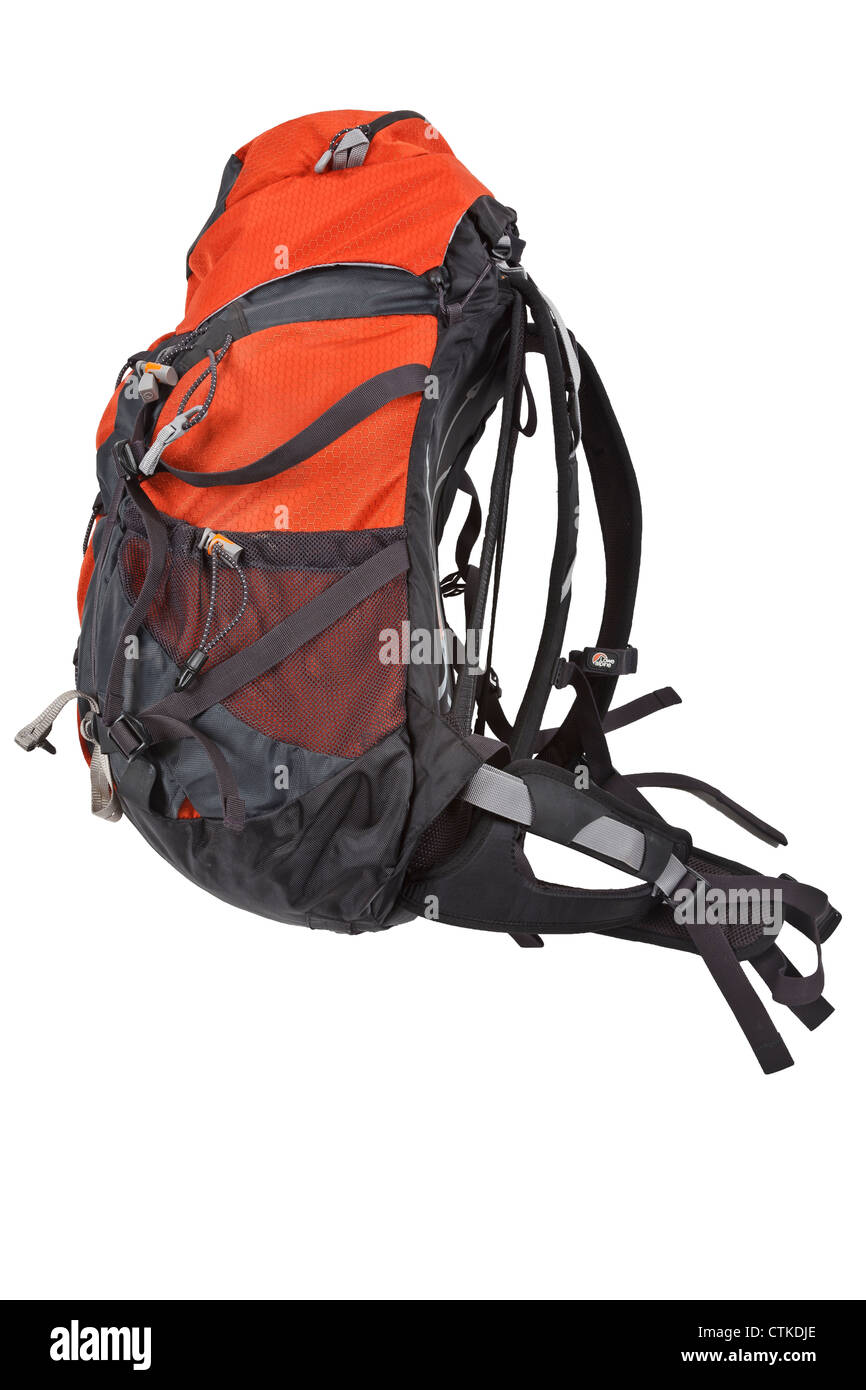 Modern rucksack/backpack Isolated on white with work-path Stock Photo ...