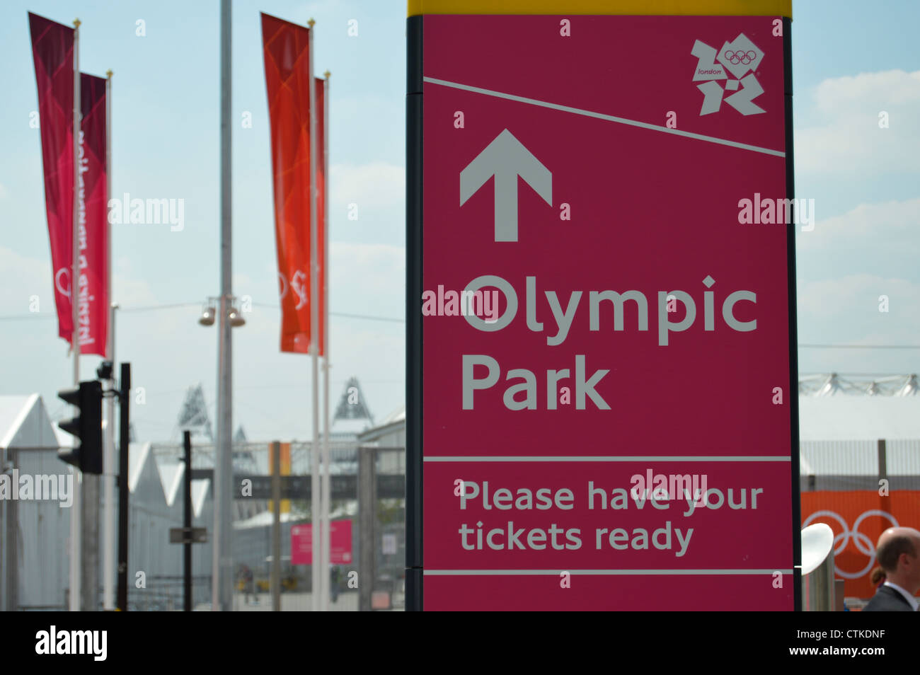 Stadium signage at the olympic stadium hi-res stock photography and ...