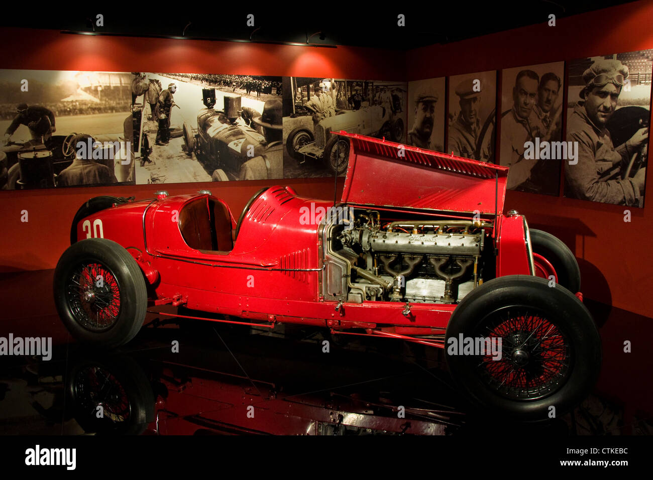 Italy, Piedmont, Turin, Museo dell'automobile, Automobile museum, High ...