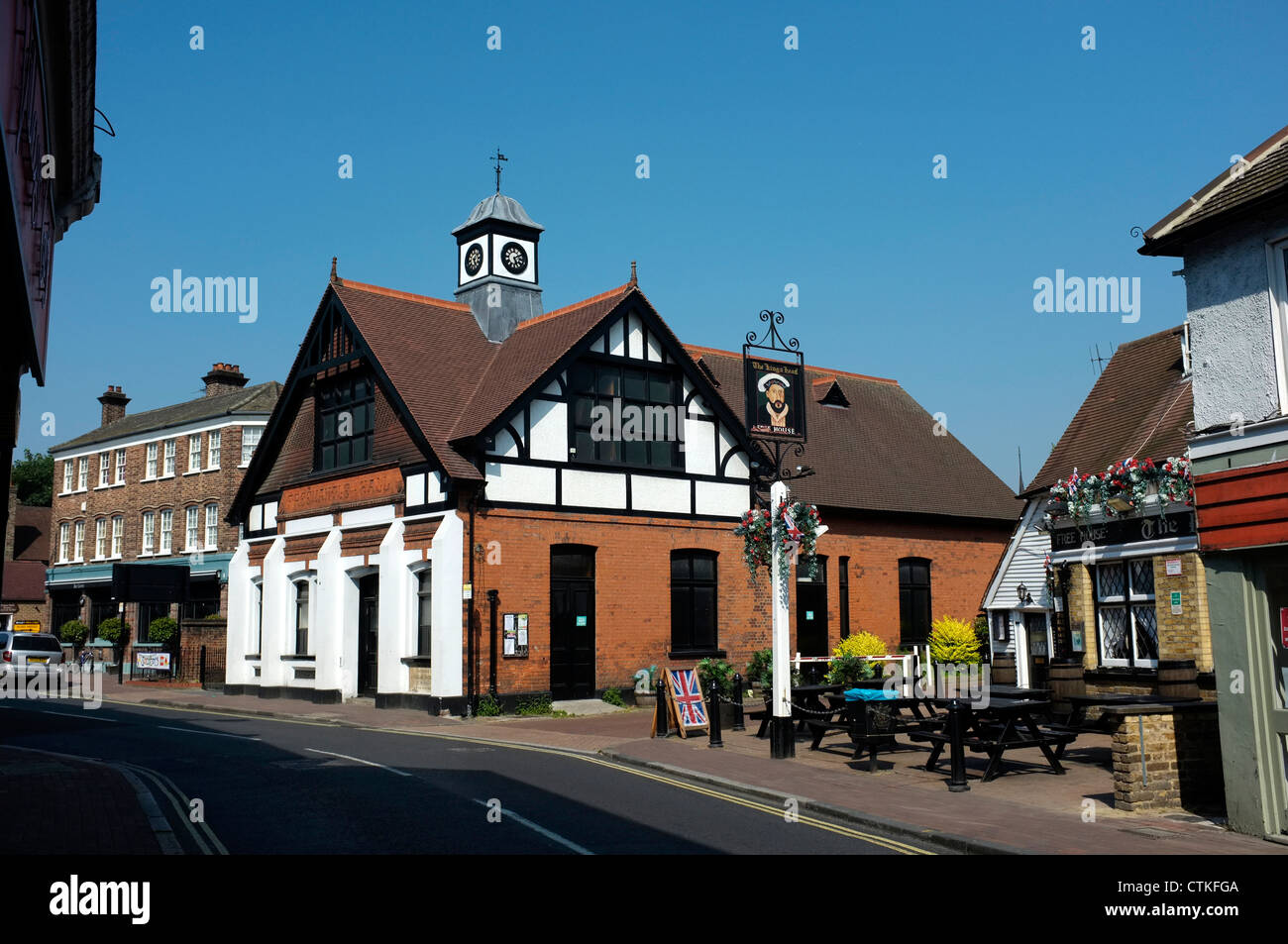 the high street in the village of bexley kent london south east uk 2012 ...