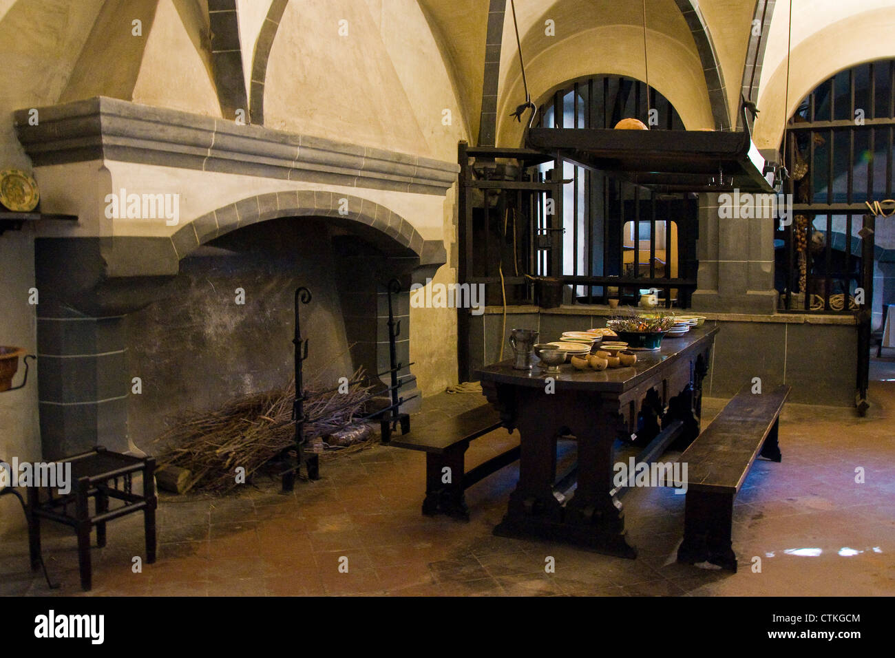 Italy, Piedmont, Turin, medieval village, old fortress Stock Photo - Alamy