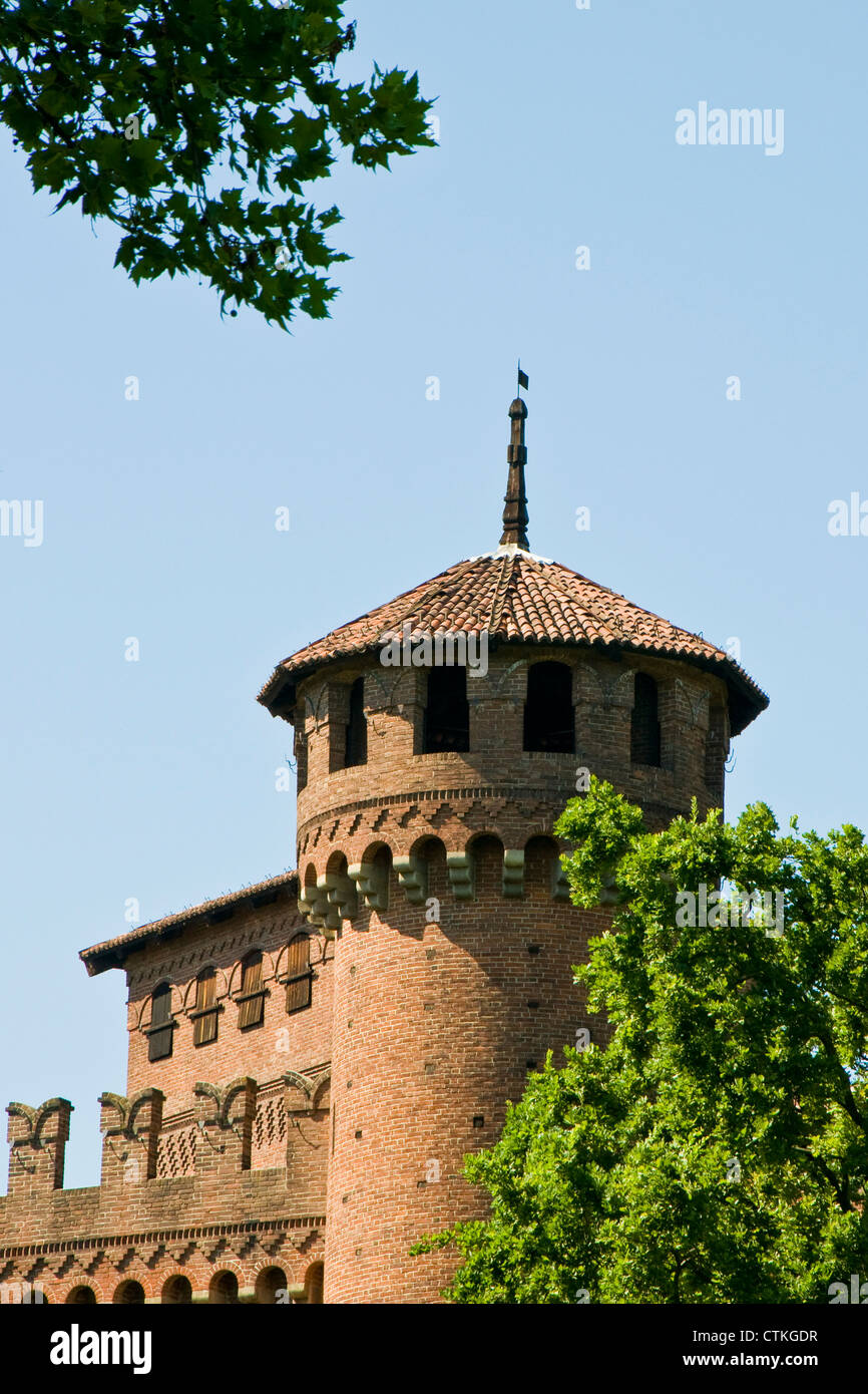 Italy, Piedmont, Turin, medieval village Stock Photo - Alamy