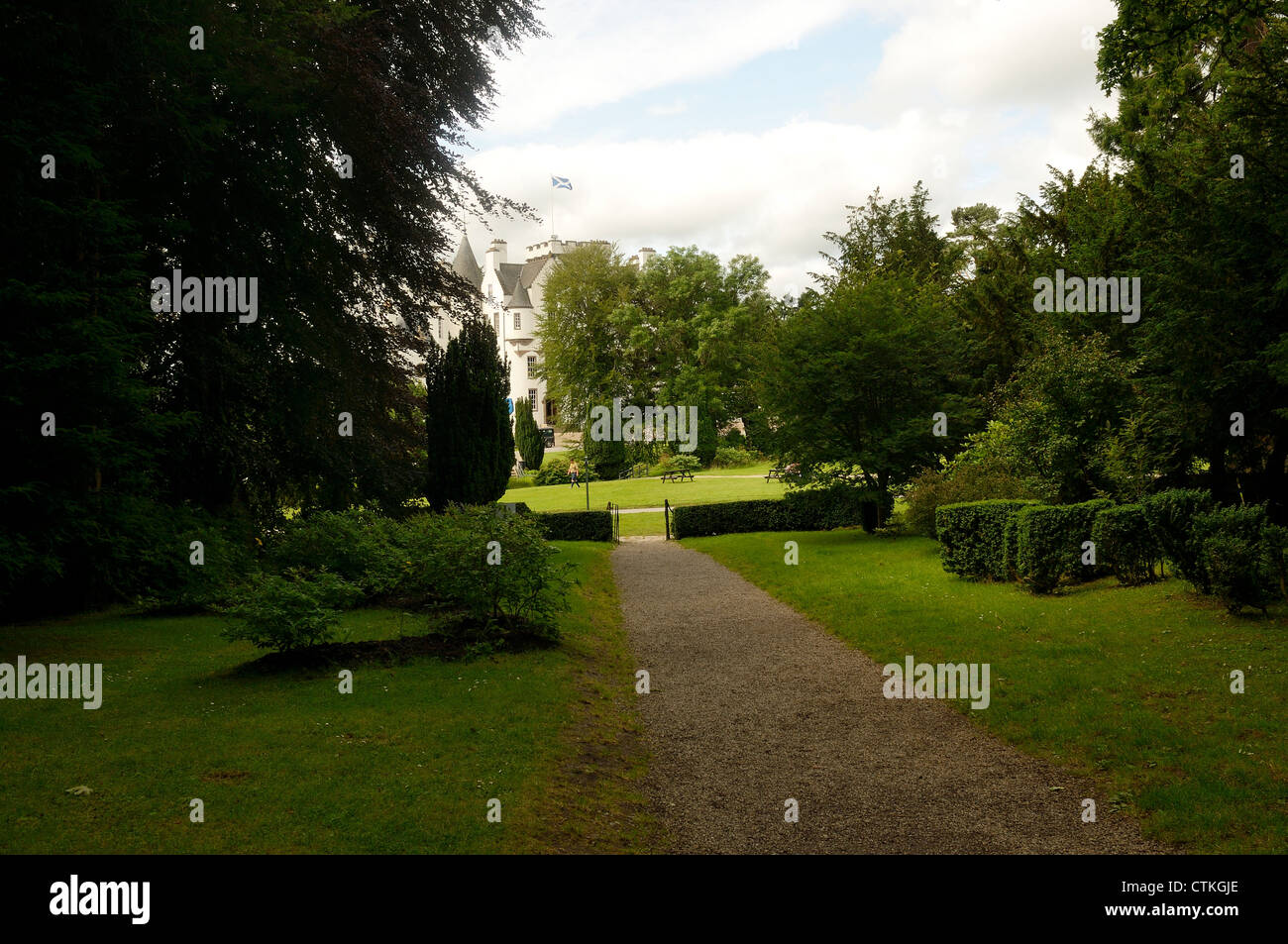 The parkland of Blair Castle on Atholl Estates Stock Photo - Alamy
