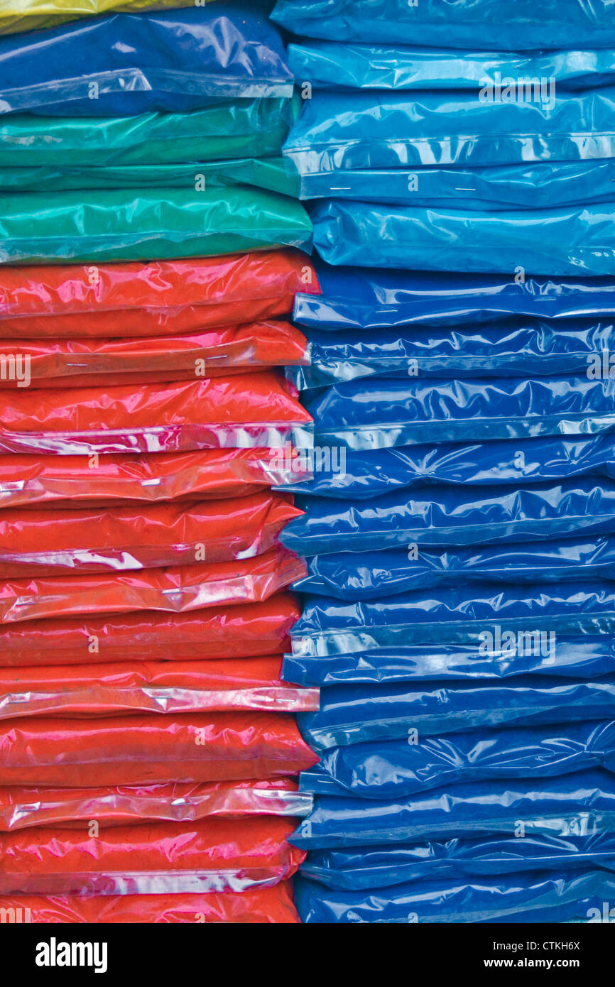 Rangoli colors for sale in Pune market for Diwali , Maharashtra , India ...