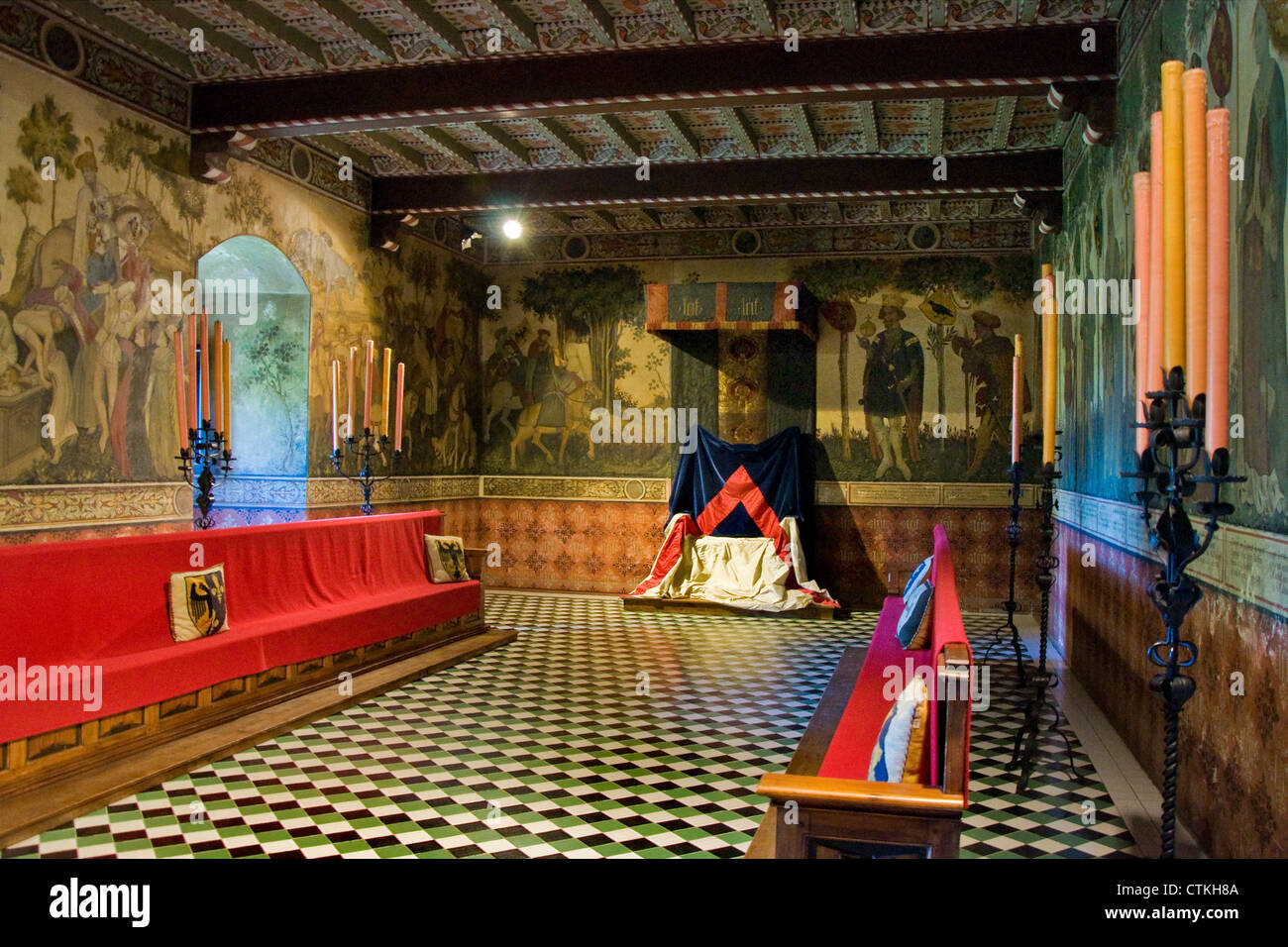 Italy, Piedmont, Turin, medieval village, old fortress Stock Photo - Alamy