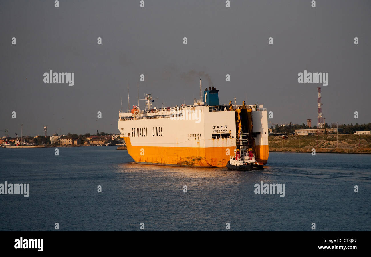 A ferry sailing from Ravenna Italy Stock Photo - Alamy