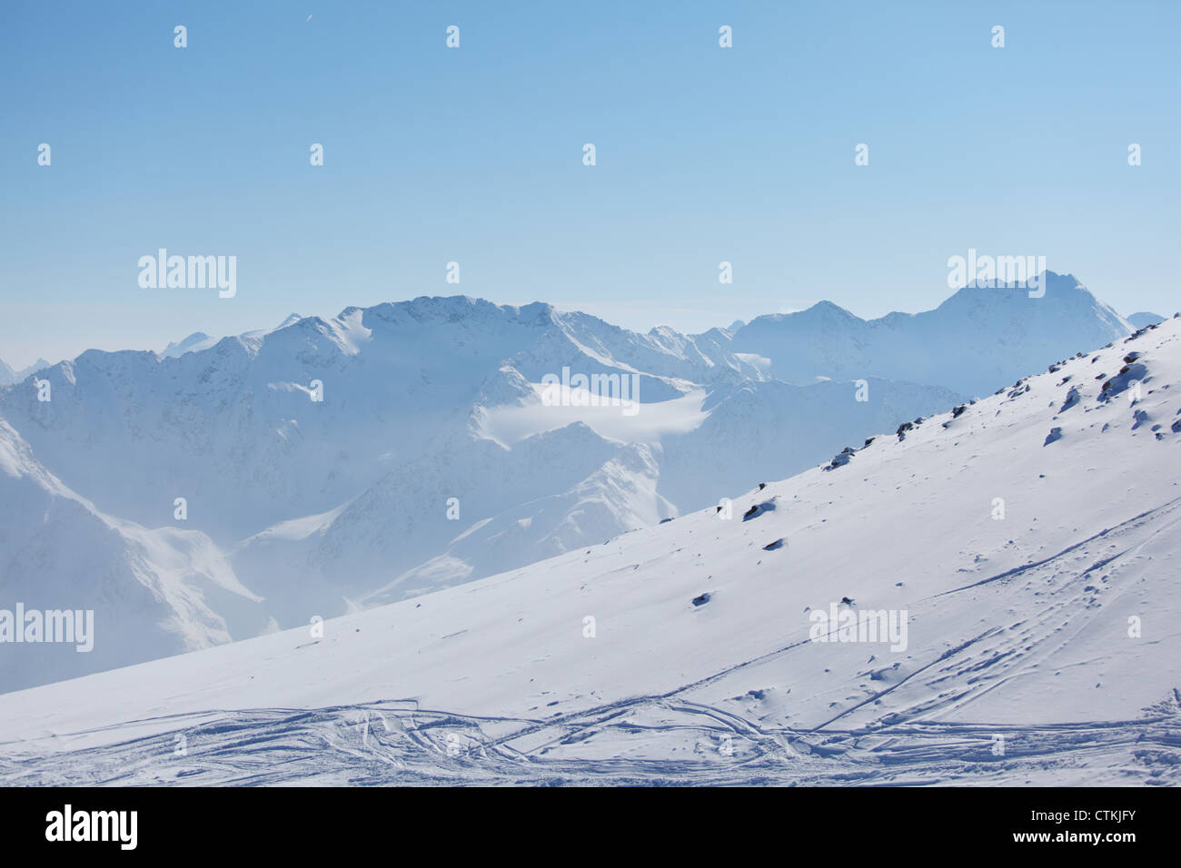 top of alps in sky Stock Photo - Alamy