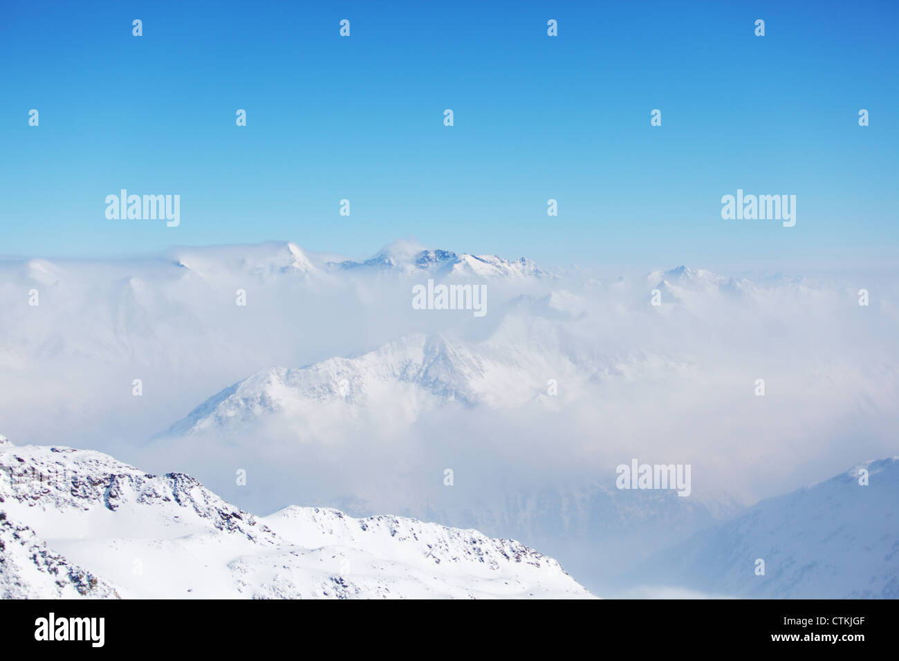 top of alps in sky Stock Photo - Alamy