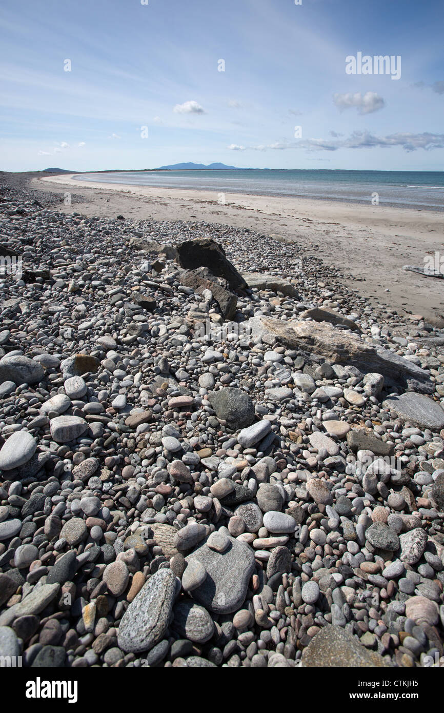 Isle of Baleshare, Scotland. Picturesque view of the west coast beach ...