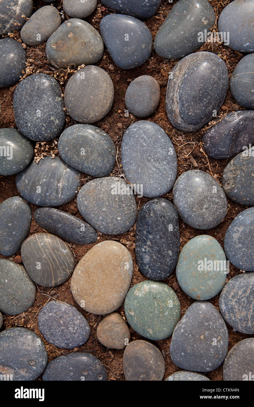 ground covered in river rocks Stock Photo - Alamy