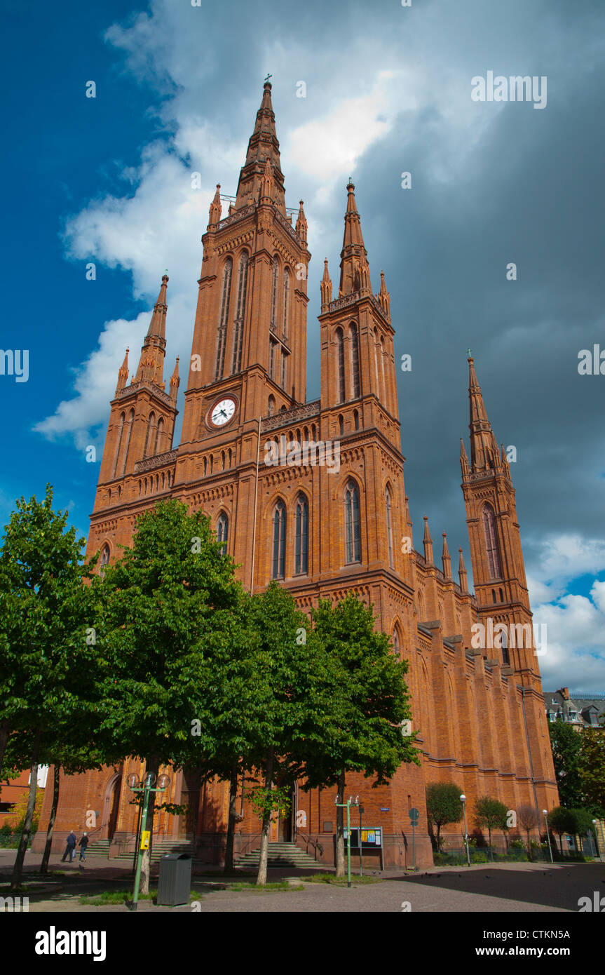 Marktkirche the market church by Carl Boos at Schlossplatz the castle ...