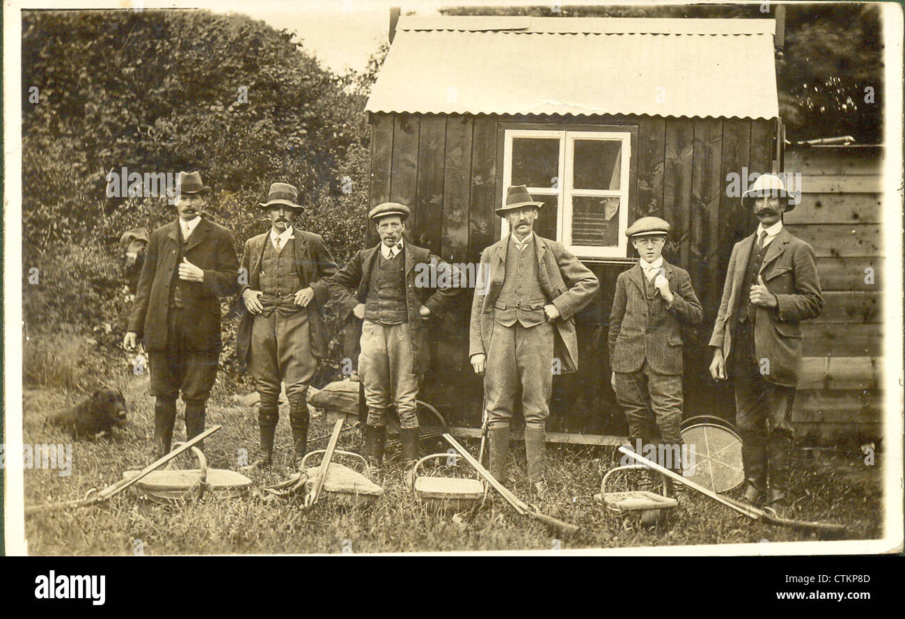 Postcard of countrymen Stock Photo - Alamy