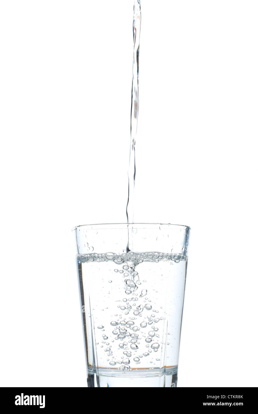 Drink poured crystal glass Cut Out Stock Images & Pictures - Alamy