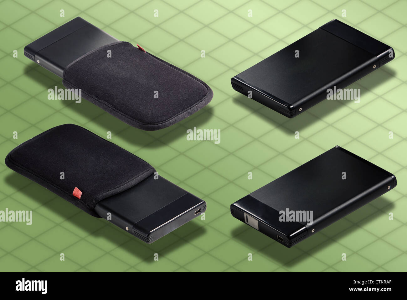 Isometric Photograph - Black External Hard Disk Drive Isolated Stock ...