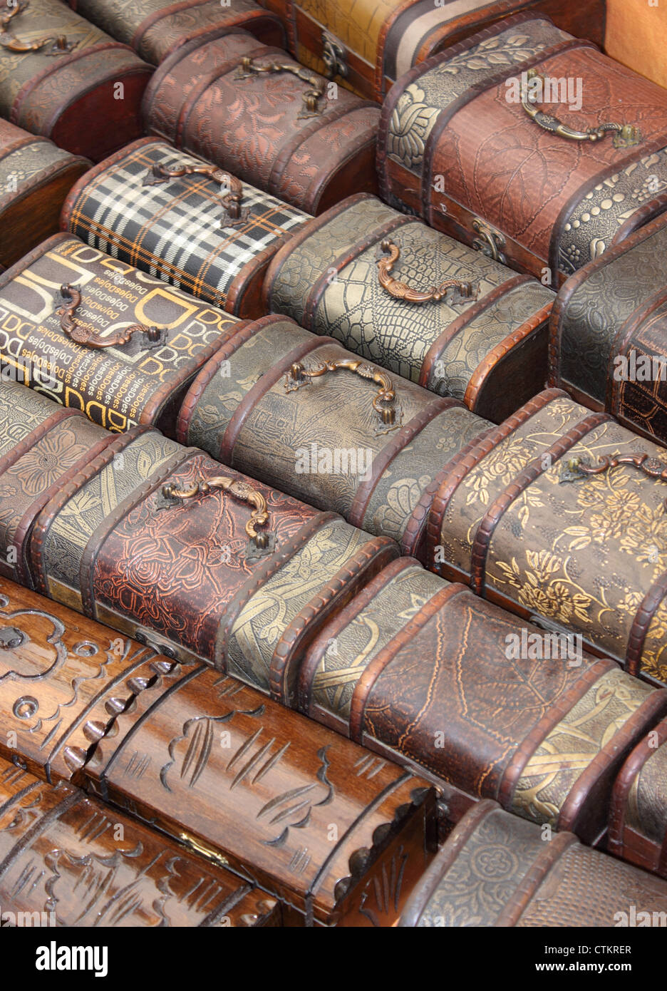 Turkish handmade boxes Stock Photo - Alamy
