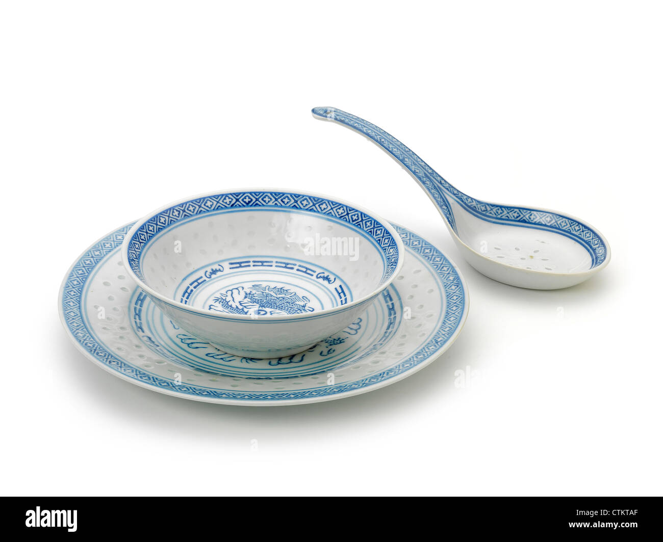 Chinese porcelain dinner set Stock Photo - Alamy