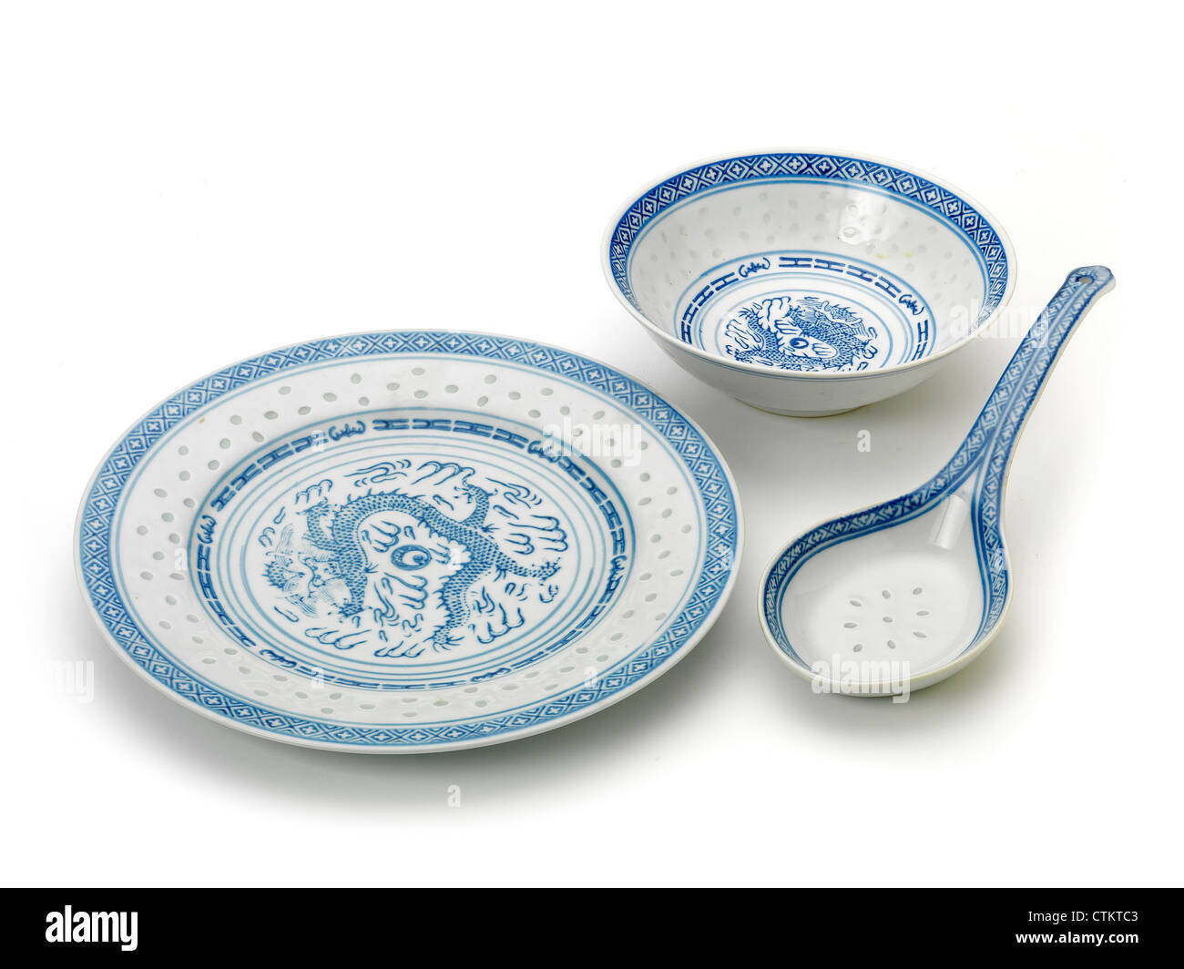 Chinese porcelain dinner set Stock Photo - Alamy