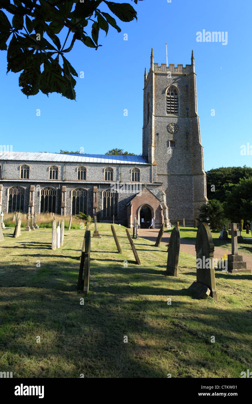 St Nicholas Church, Blakeney Norfolk UK Stock Photo - Alamy
