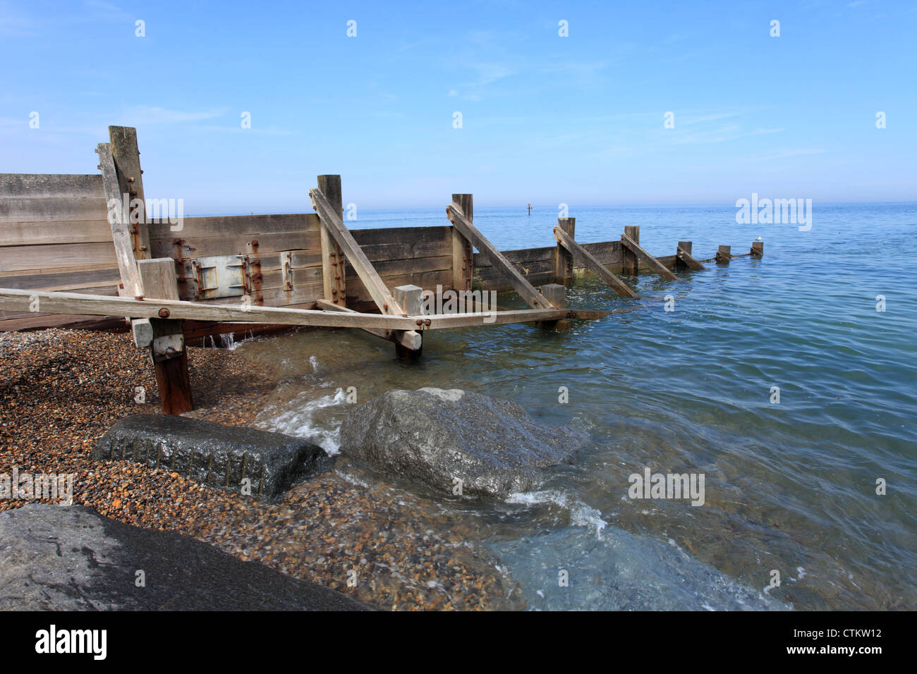 Beach and coastal defence against erosion and longshore drift, north ...
