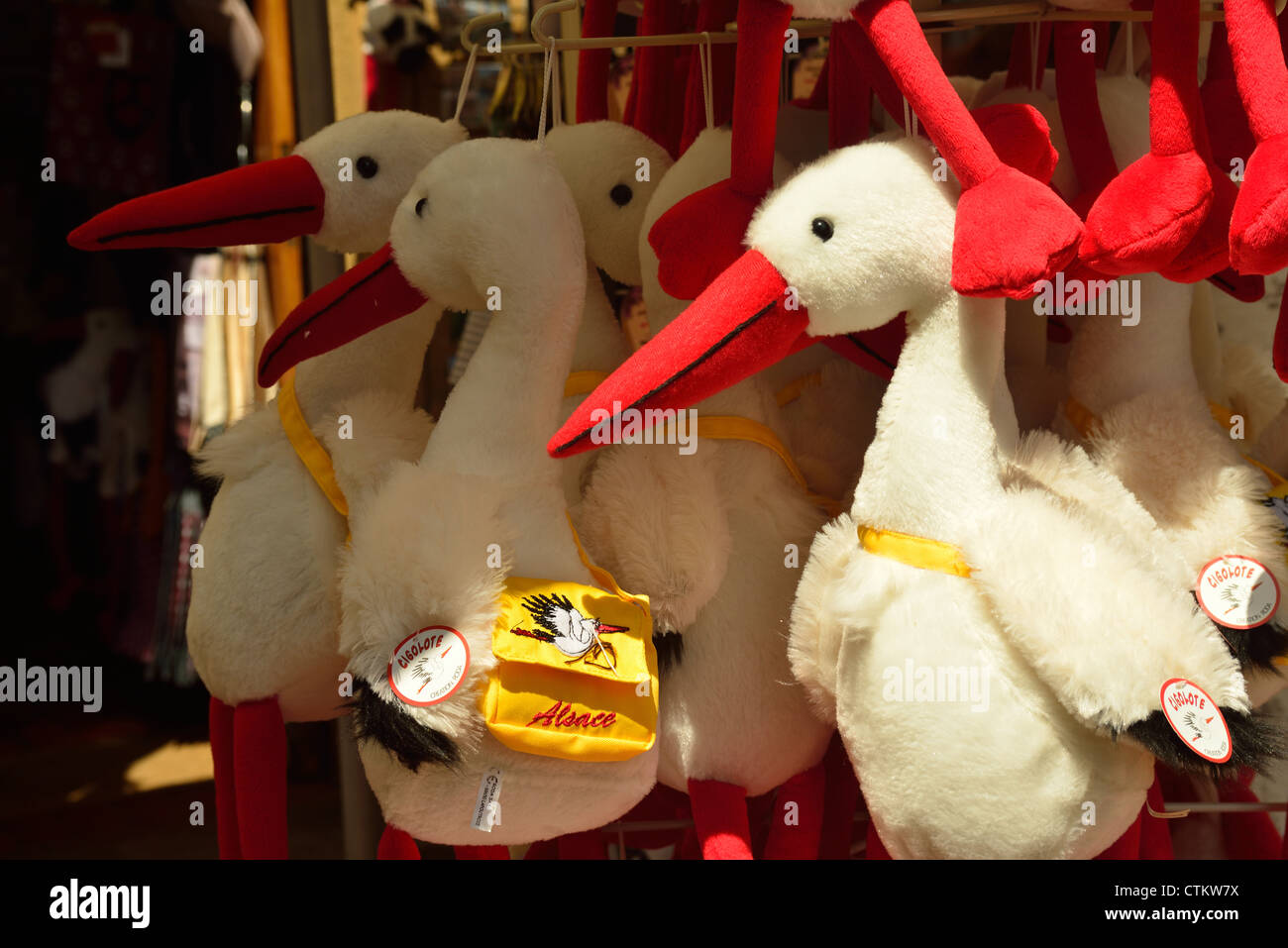 Colmar, Alsace, France. Storks, symbol of Alsace Stock Photo - Alamy