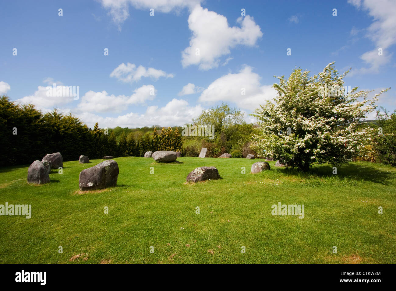 Stone Circle; Kenmare, County Kerry, Ireland Stock Photo - Alamy