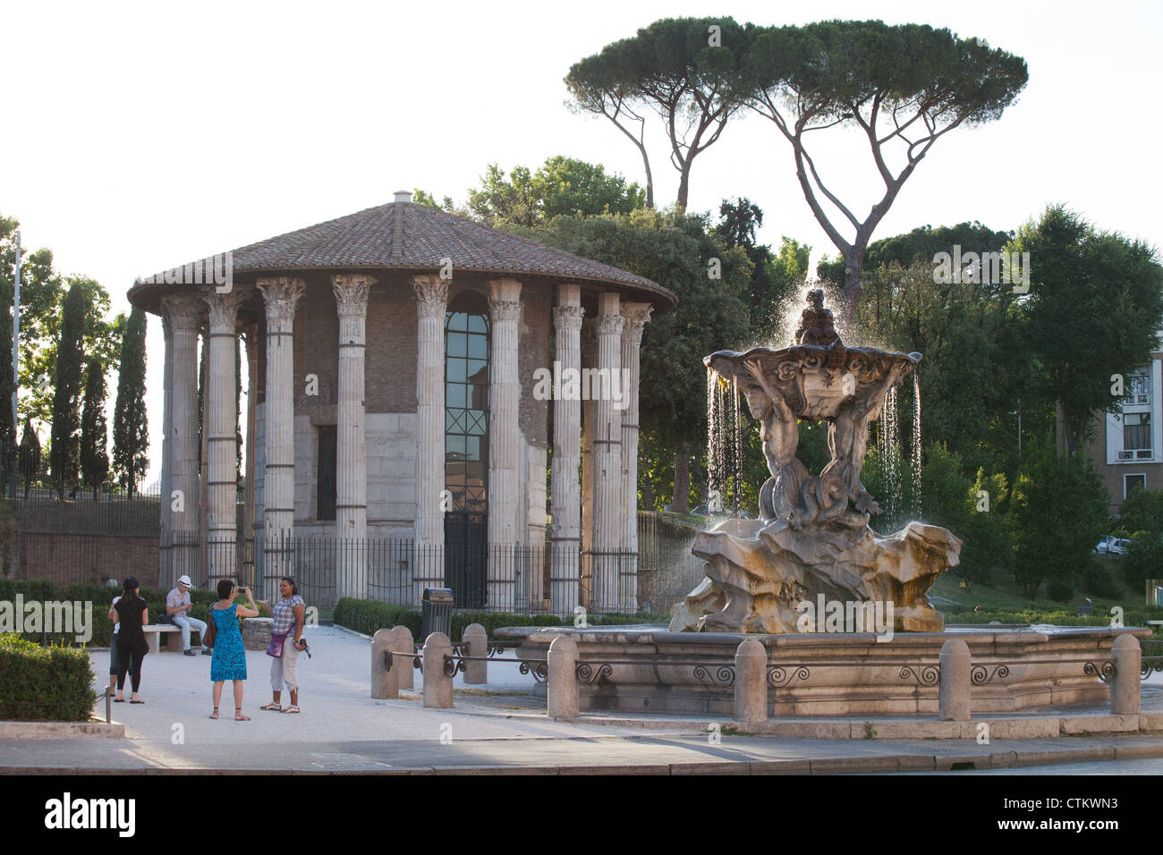 Temple of Hercules Victor, Rome, Italy Stock Photo - Alamy