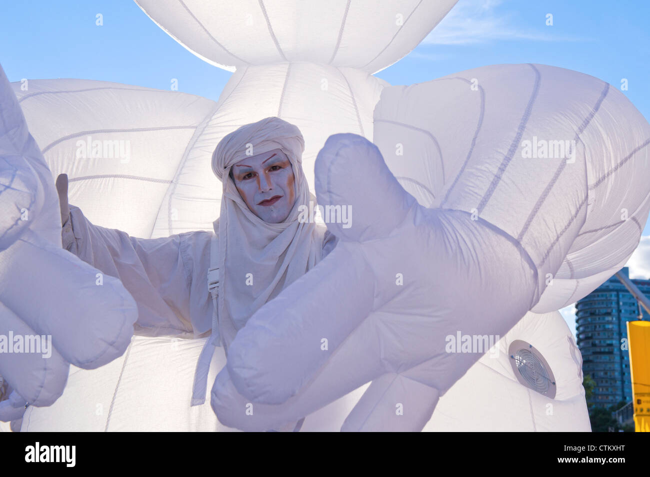 Inflatable white costume hi-res stock photography and images - Alamy