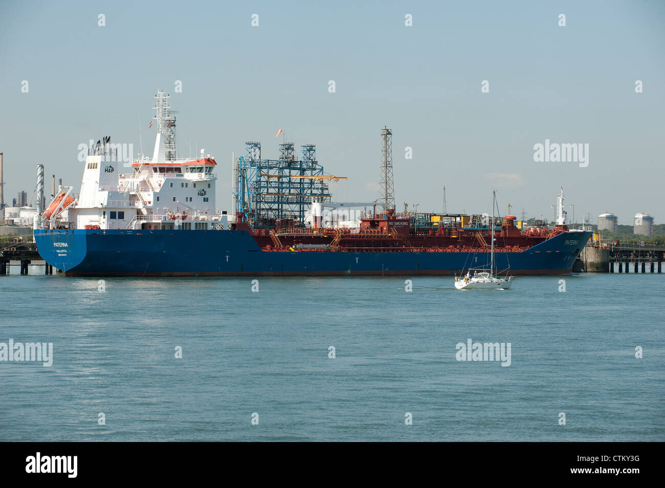 Chemical tanker ship Paterna of the Harren & Partner shipping group ...