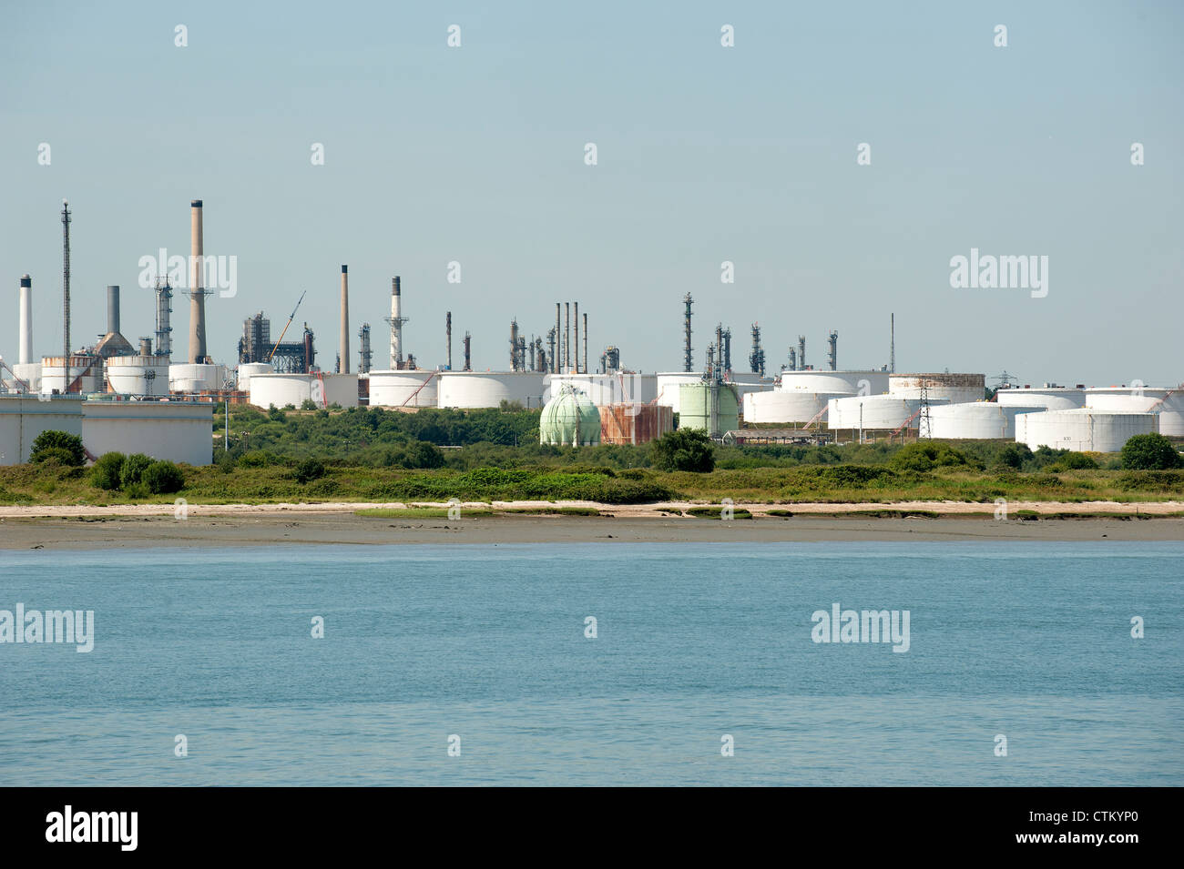 Fawley Refinery on Southampton Water southern England UK Stock Photo ...