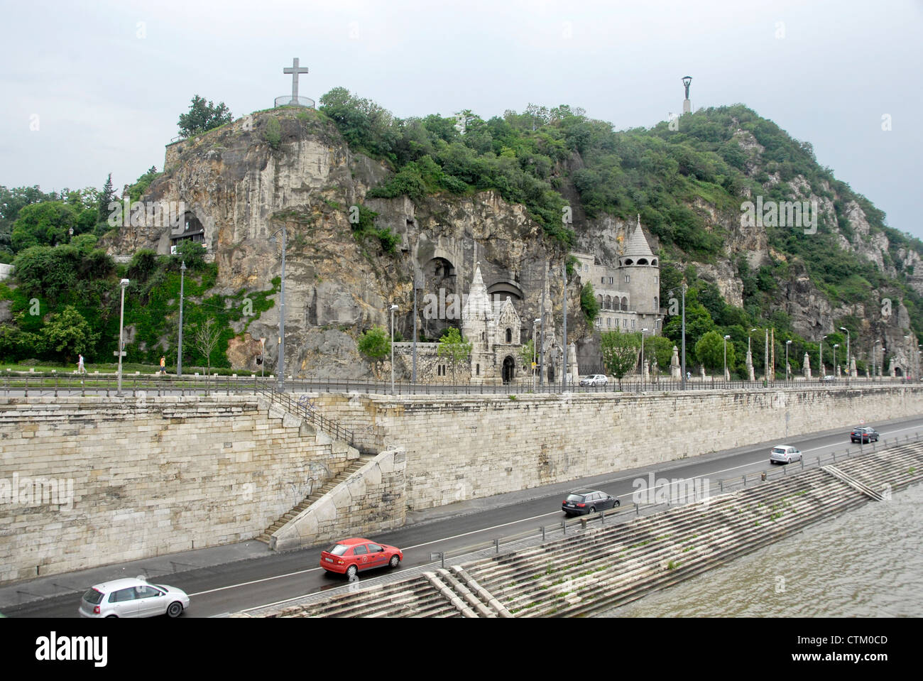 The Gellért Hill Cave, aka Cave Church, in Budapest, Hungary Stock ...