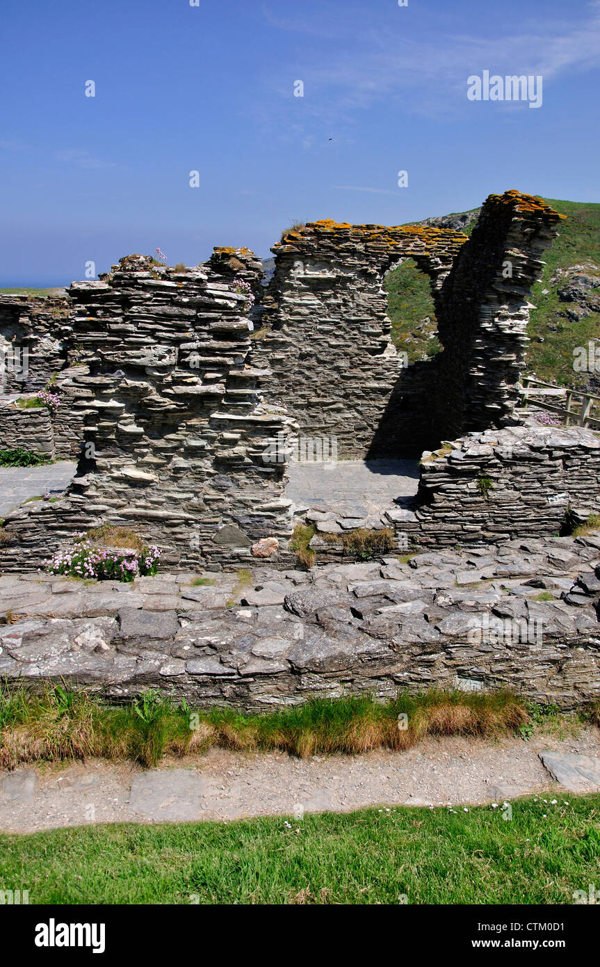 A view of Tintagel Castle Cornwall UK Stock Photo - Alamy