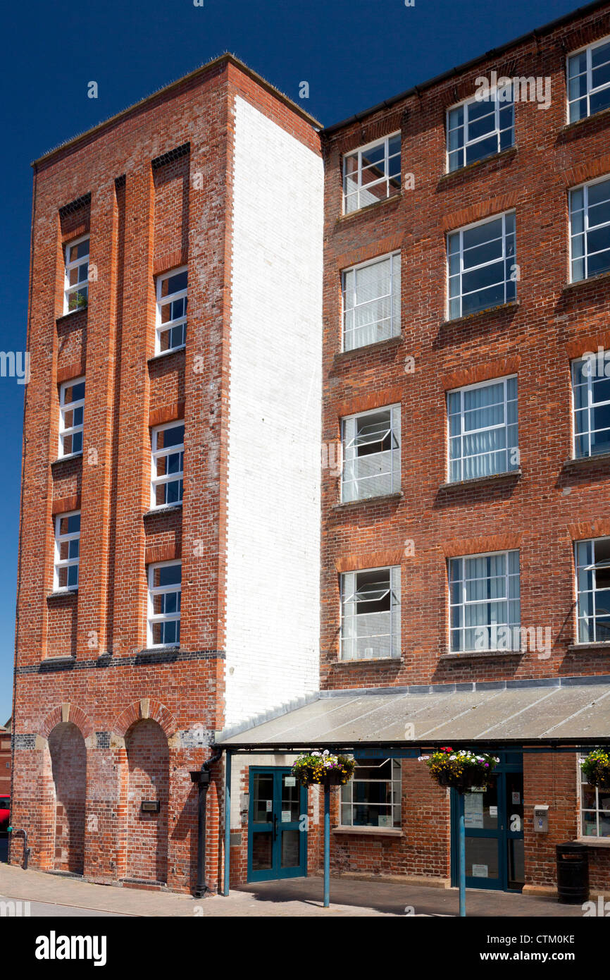 Holyrood Lace Mill, now converted to offices, Chard, Somerset Stock ...