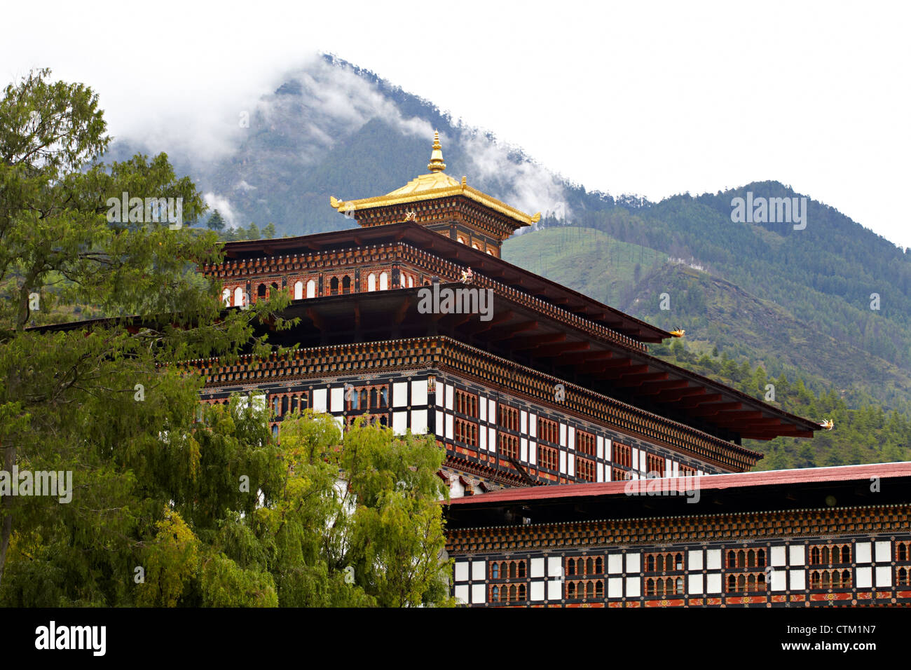 Dzong architecture detail clouds hi-res stock photography and images ...