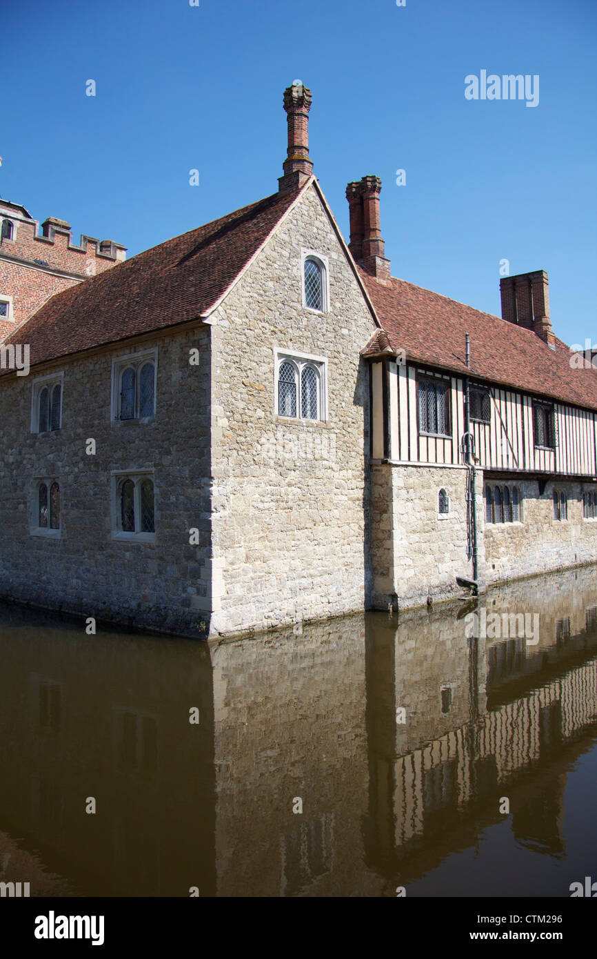 Ightam Mote 14th century manor house Stock Photo - Alamy