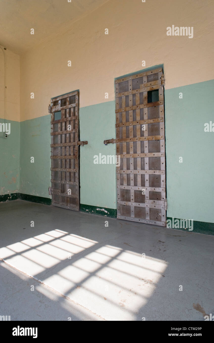 Prison cells for two in the Women's Ward, at the Old Idaho State ...