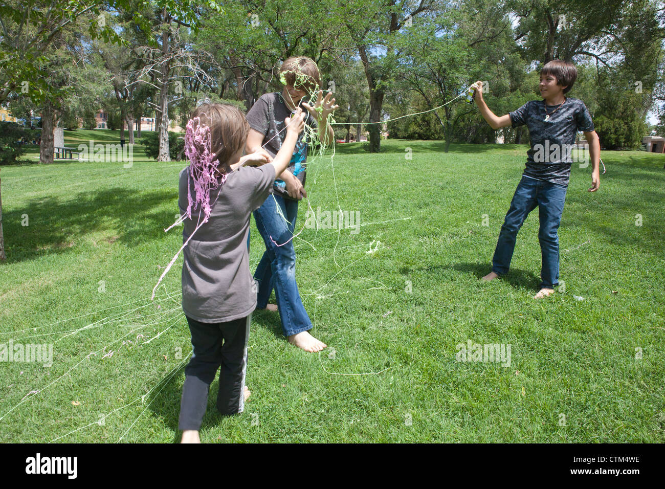 Silly String High Resolution Stock Photography and Images - Alamy