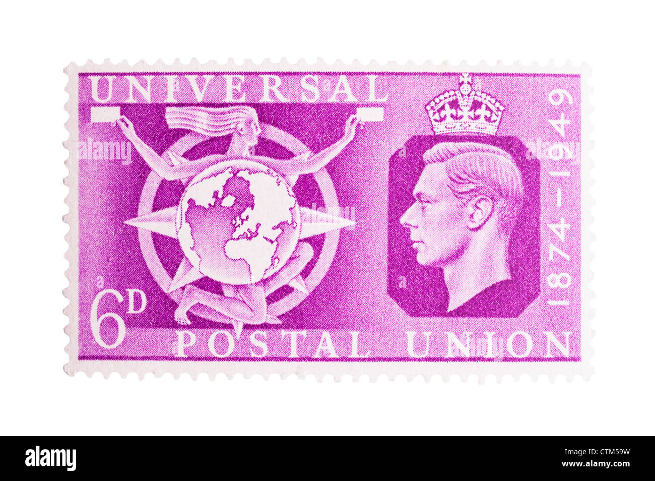 6d stamp hi-res stock photography and images - Alamy