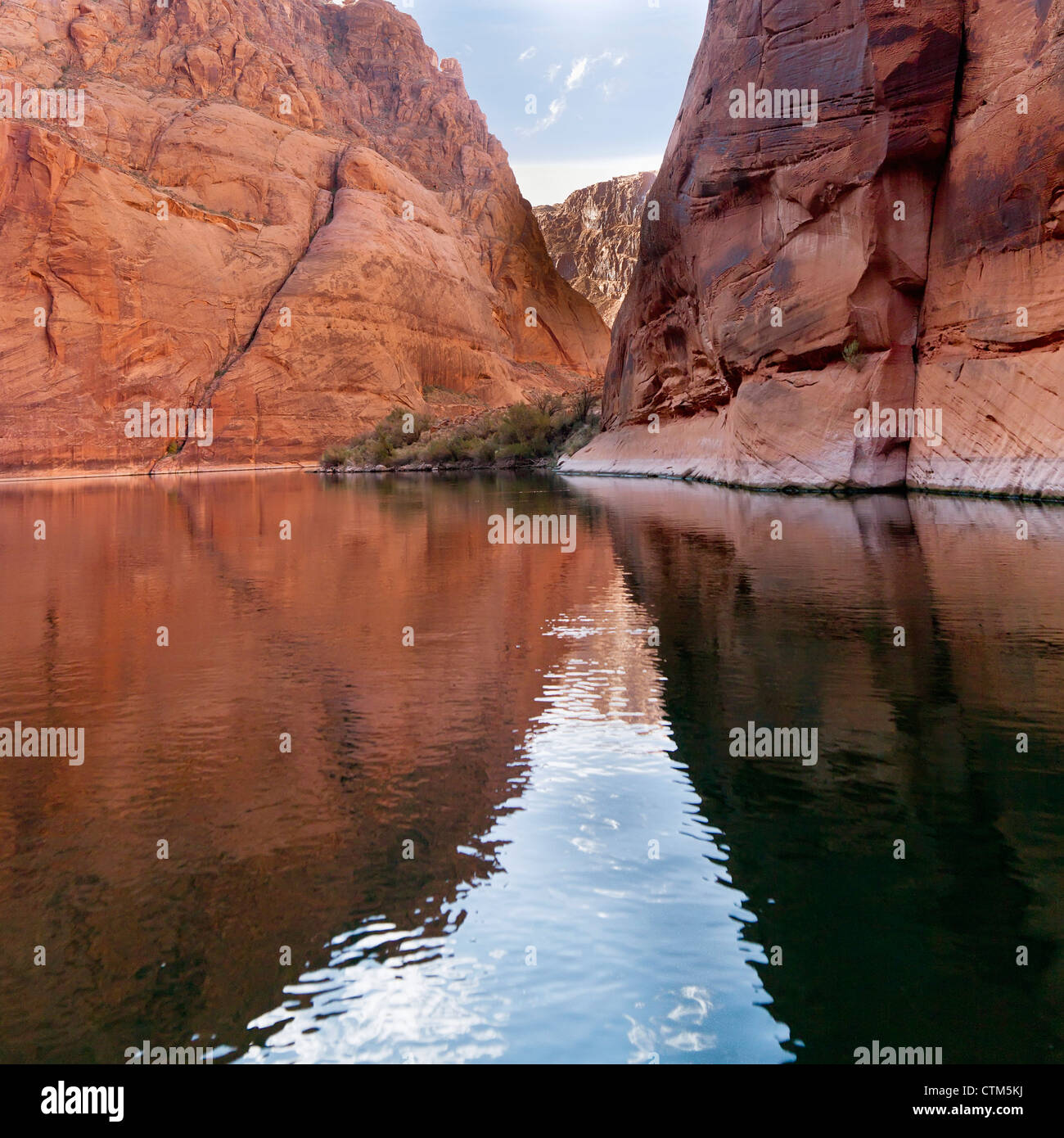 Rugged cliffs reflected in hi-res stock photography and images - Alamy