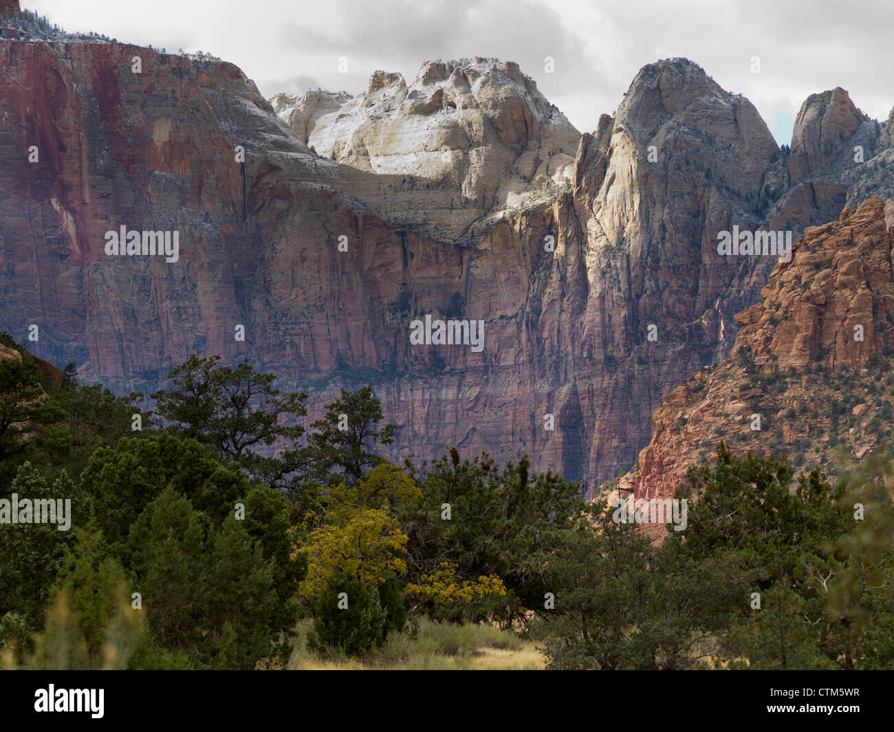 Rugged Cliffs In Zion National Park; Utah, United States of America ...
